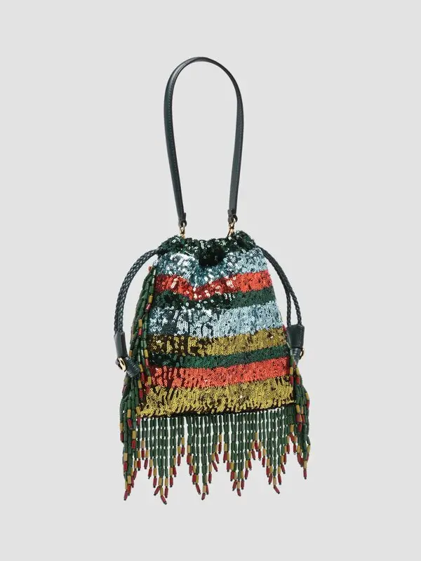 Etro Kalispera Small Sequin-embellished Shoulder Bag