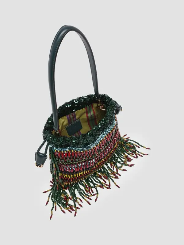 Etro Kalispera Small Sequin-embellished Shoulder Bag