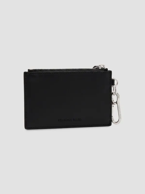 Veronica Beard Snakeskin-embossed Leather Card Holder