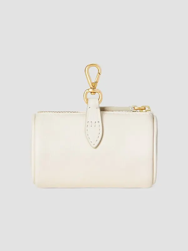 Polo Ralph Lauren Holiday Bear Leather Card Case - Ivory