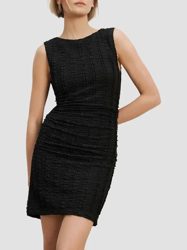 Veronica Beard Charissa Textured Sheath Mini Dress