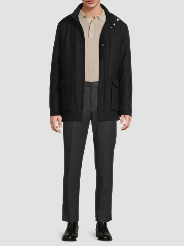 Corneliani Cashmere-nylon Car Coat