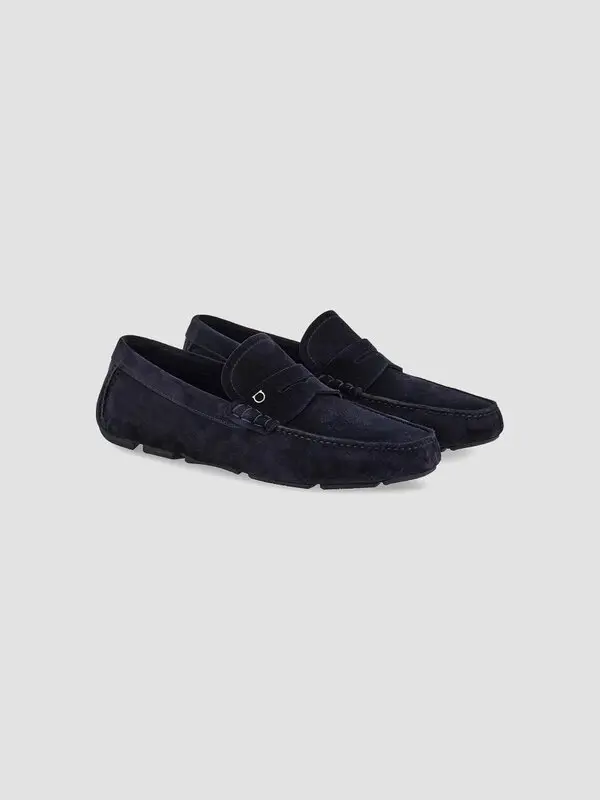 FERRAGAMO Timothy Suede Driving Loafers