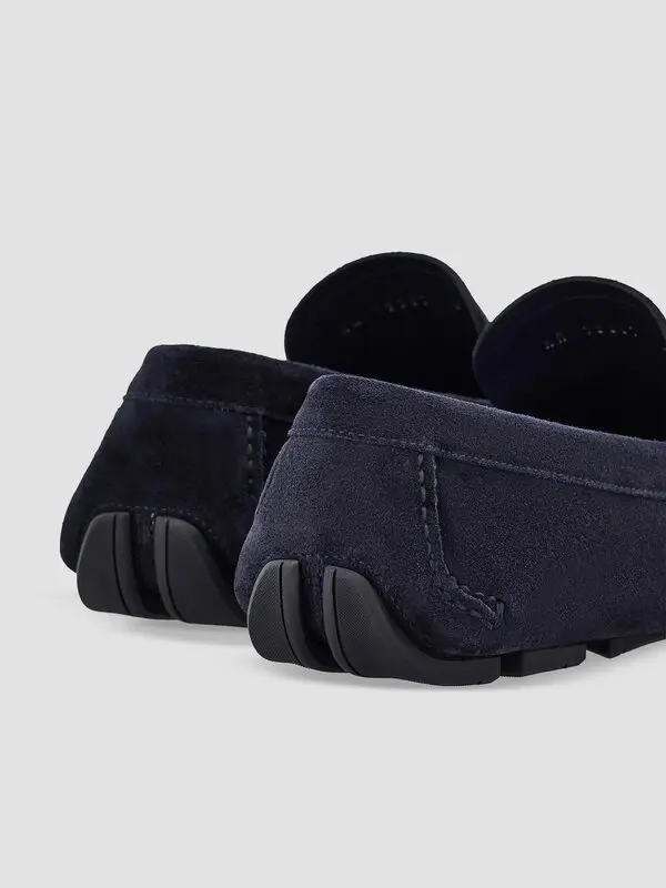 FERRAGAMO Timothy Suede Driving Loafers