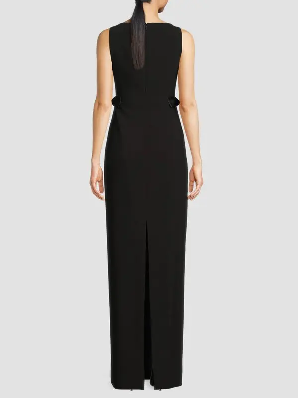 Likely Bryanna Satin Bow-detail Column Gown