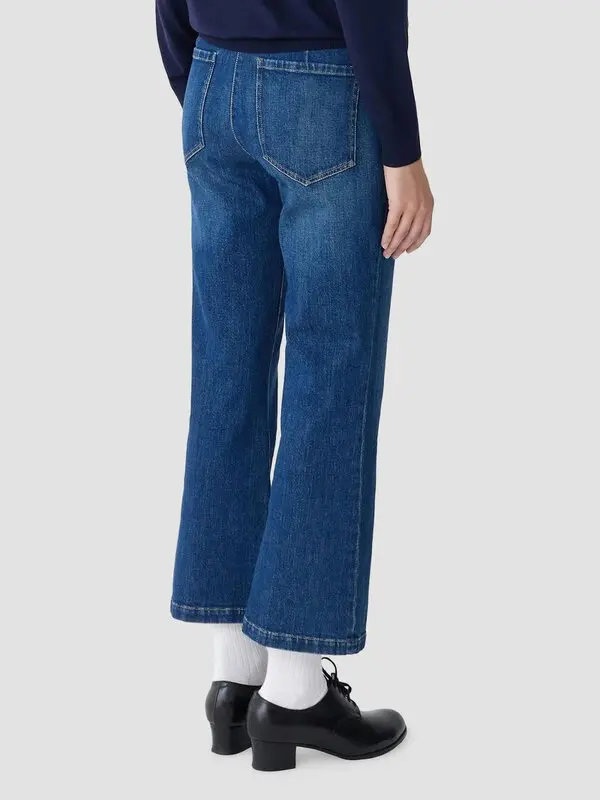 CALLAS MILANO Lola Denim Flare-leg Cropped Pants