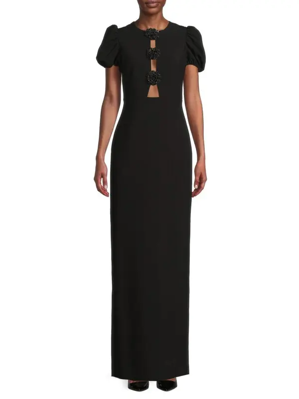 Likely Drop 11 Griffen Crystal-embellished Rosette Gown