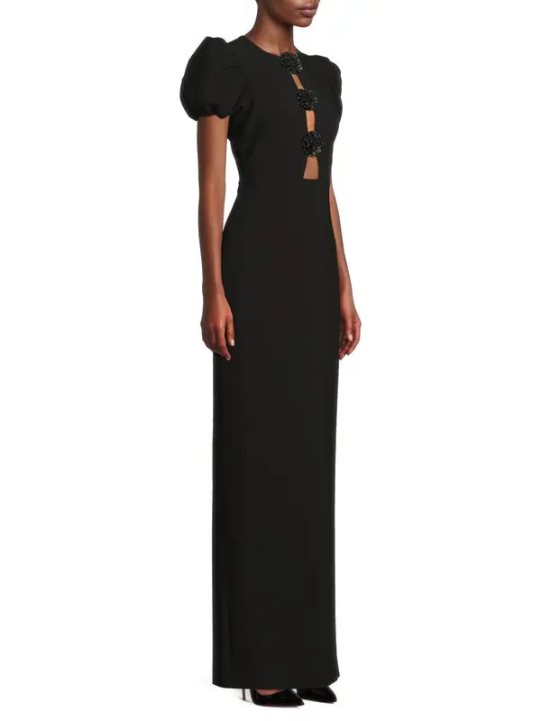 Likely Drop 11 Griffen Crystal-embellished Rosette Gown
