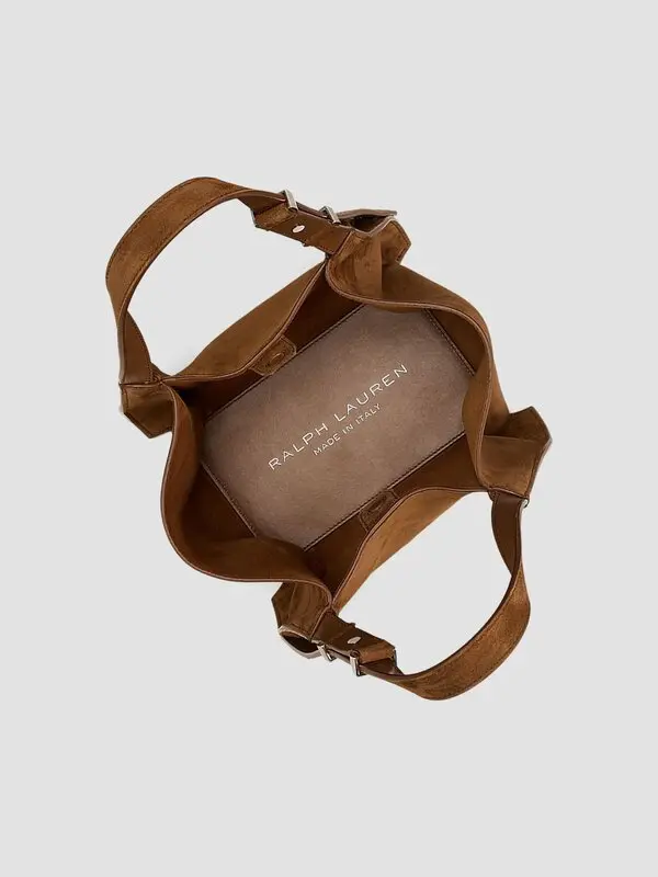Ralph Lauren Small Logo Suede Tote Bag