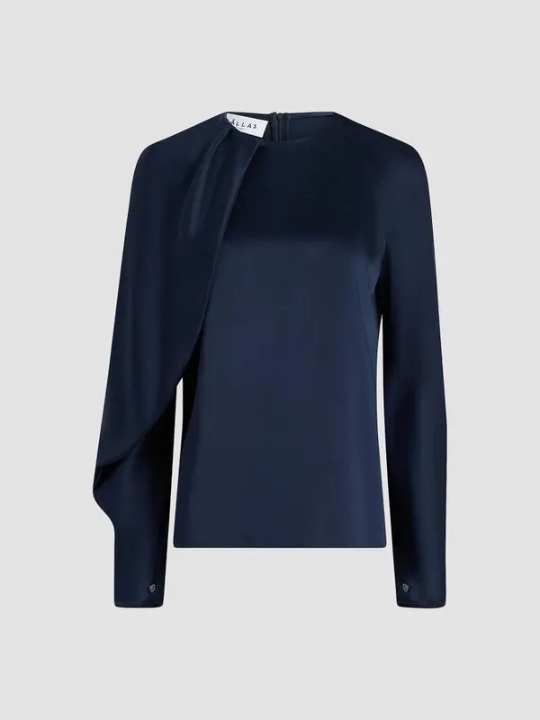 CALLAS MILANO Bliss Drape-sleeve Blouse