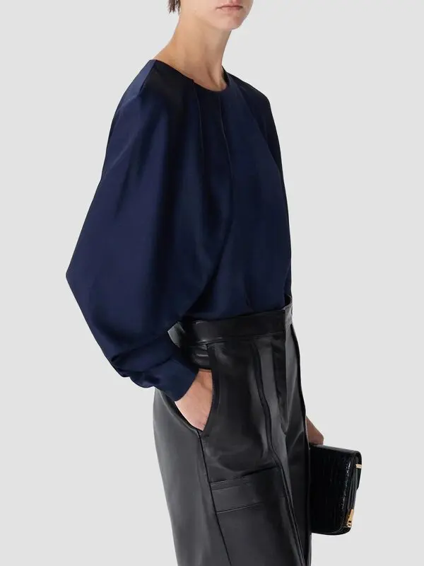 CALLAS MILANO Bliss Drape-sleeve Blouse