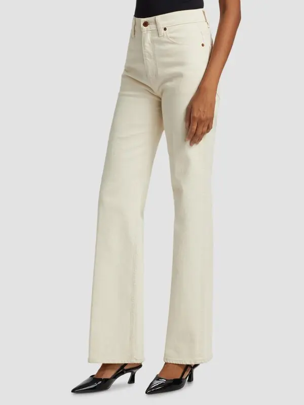 JAMIE HALLER Crease Bootcut High-rise Jeans
