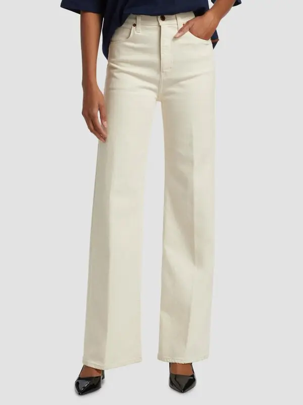 JAMIE HALLER Crease Bootcut High-rise Jeans