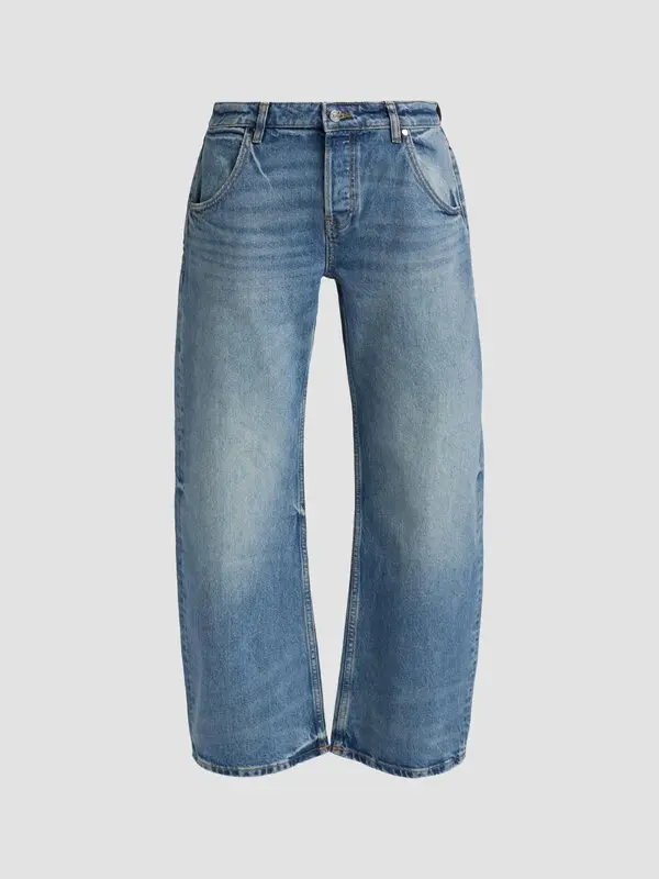 EB DENIM Enzo Cropped Mid-rise Barrel Jeans