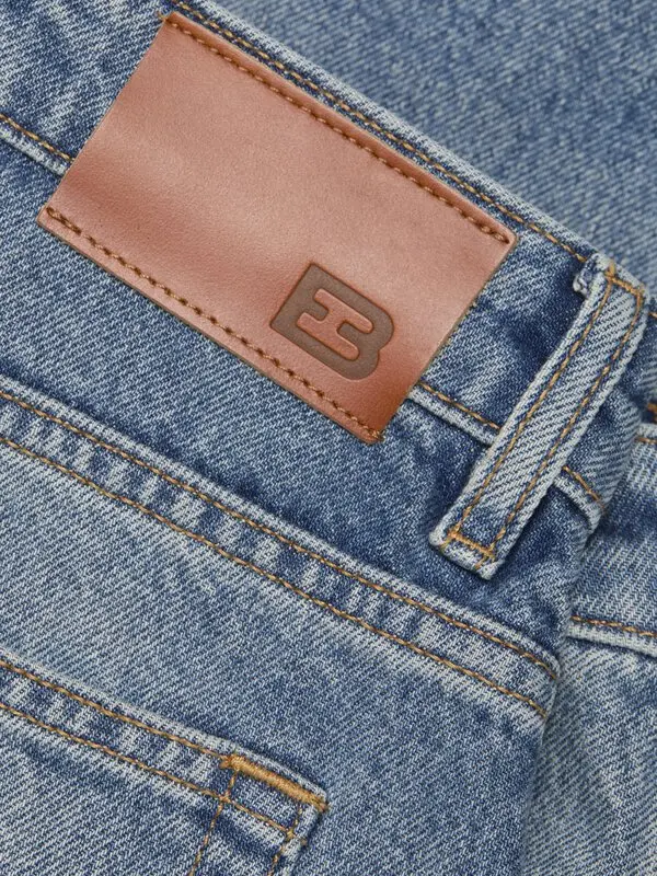 EB DENIM Enzo Cropped Mid-rise Barrel Jeans