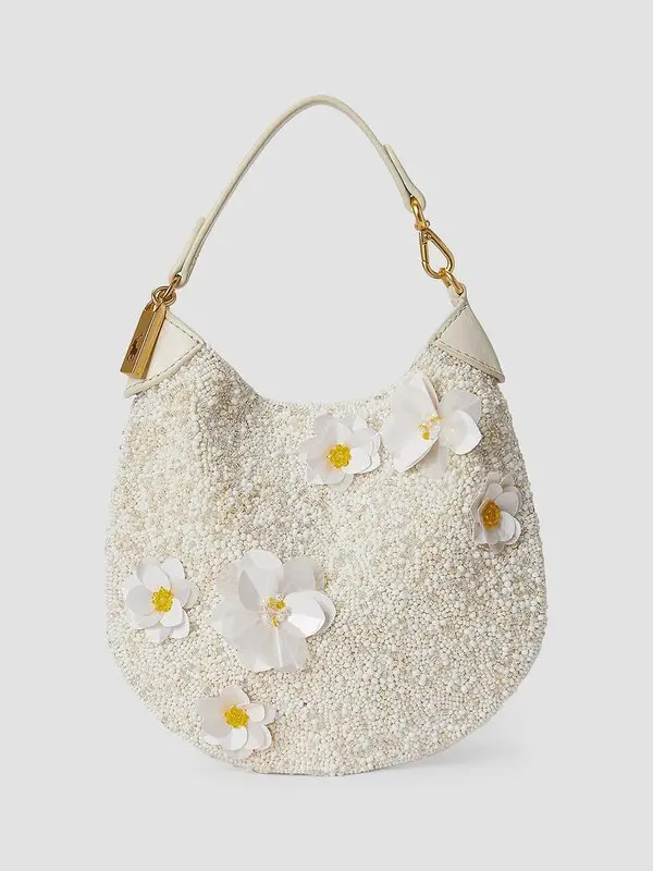 Polo Ralph Lauren Polo Id Floral Beaded Top Handle Bag