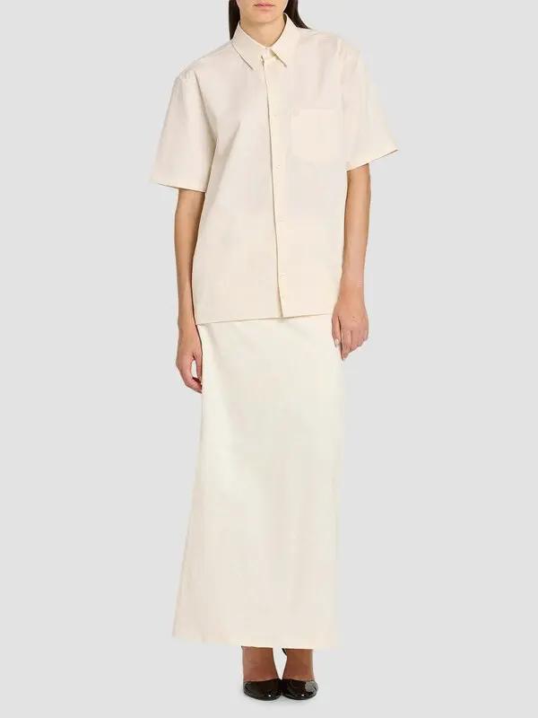 FERRAGAMO Cotton-silk Canvas Shirt