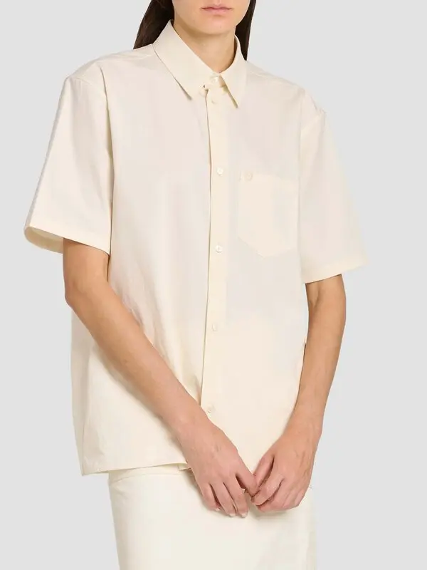 FERRAGAMO Cotton-silk Canvas Shirt