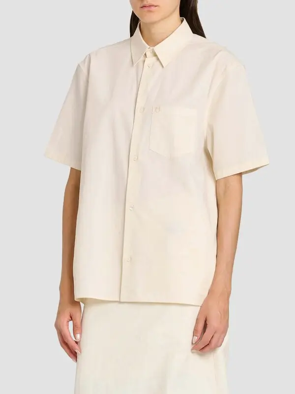 FERRAGAMO Cotton-silk Canvas Shirt