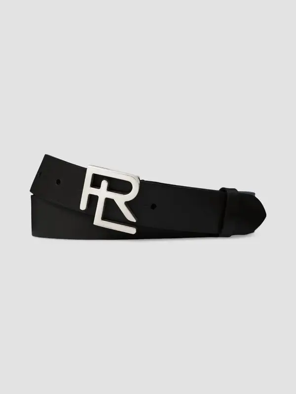 Ralph Lauren Purple Label Logo Leather Belt