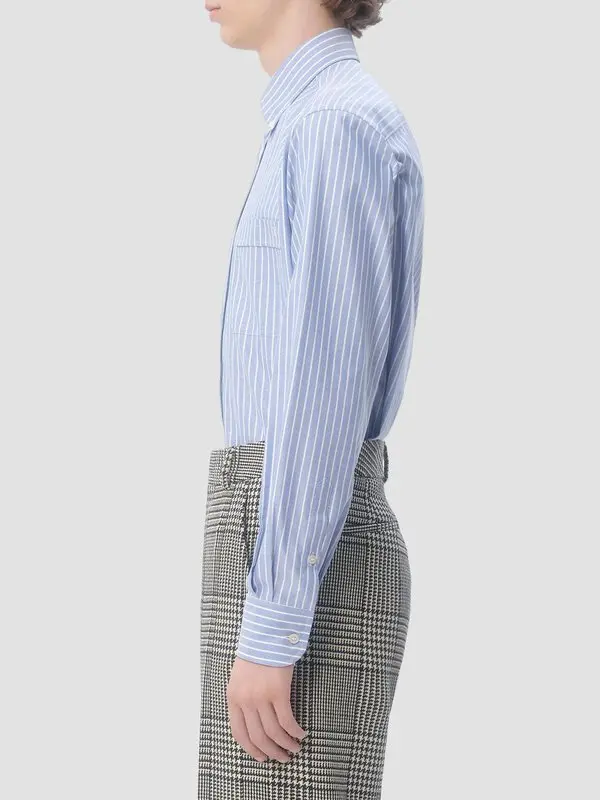 Valentino Garavani Vlogo Embroidered Cotton Shirt - White Azure