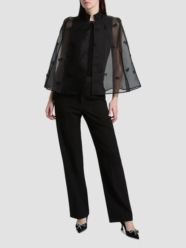 CAROLYN ROWAN ACCESSORIES Silk Organza Cape