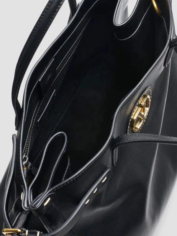 Valentino Garavani Antibes Medium Calfskin Shopping Bag - Black