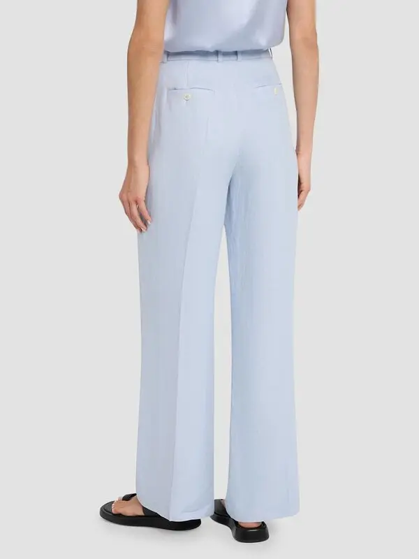 ARGENT Soho Linen Twill Straight-leg Trousers