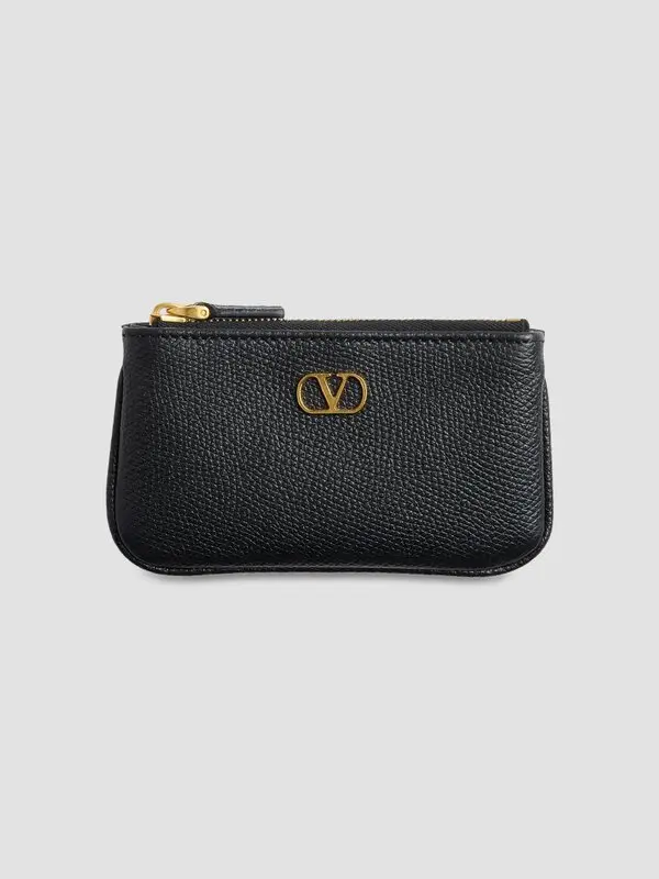 Valentino Garavani Grainy Calfskin Key Ring