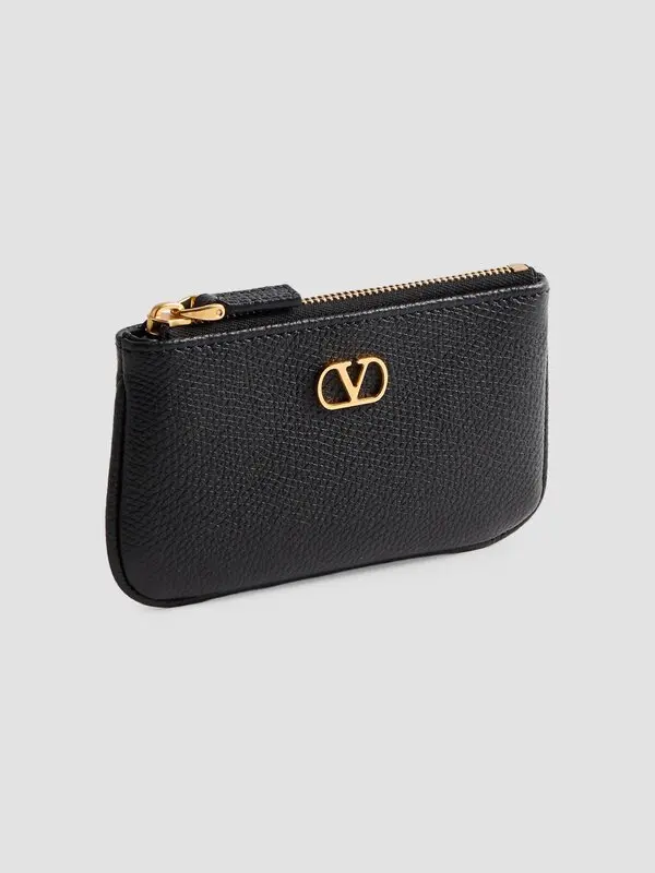 Valentino Garavani Grainy Calfskin Key Ring