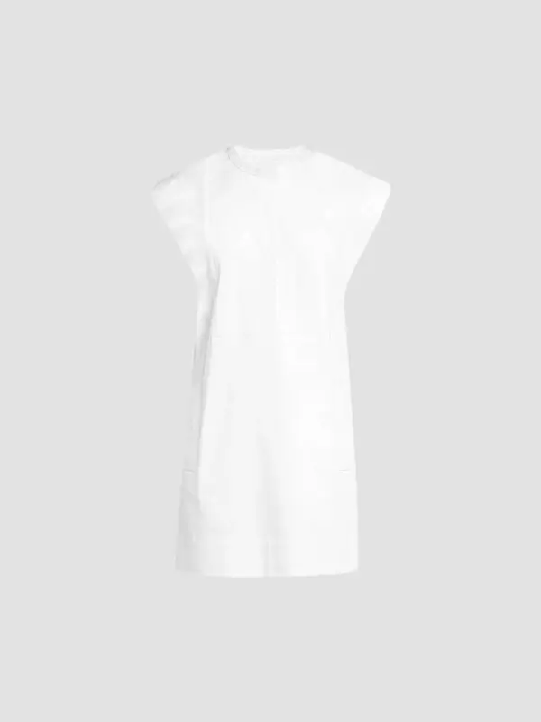 ARGENT Cotton Sateen Shift Minidress