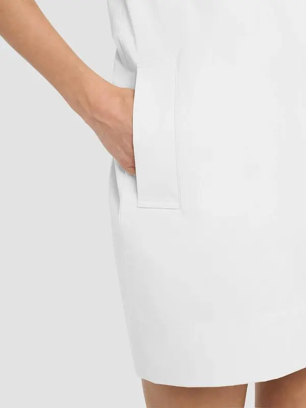 ARGENT Cotton Sateen Shift Minidress