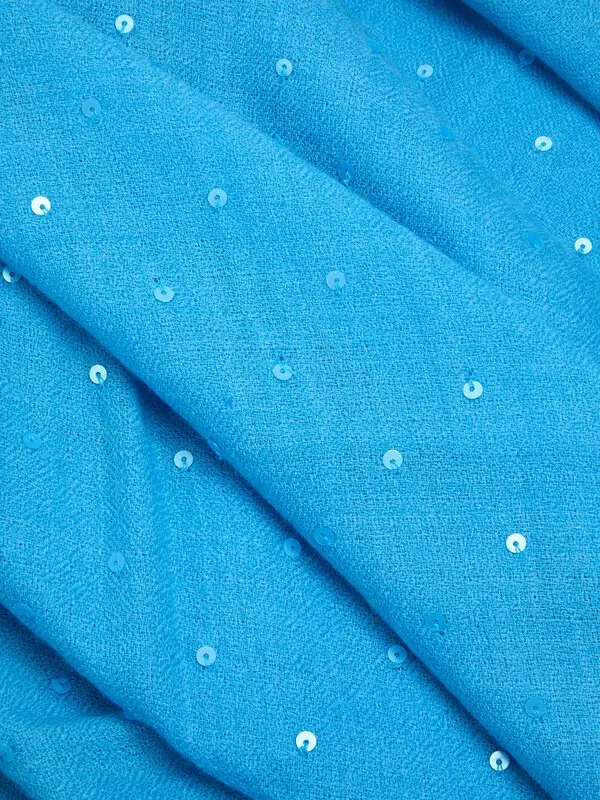 CAROLYN ROWAN ACCESSORIES Sequin-embellished Cashmere-silk Scarf