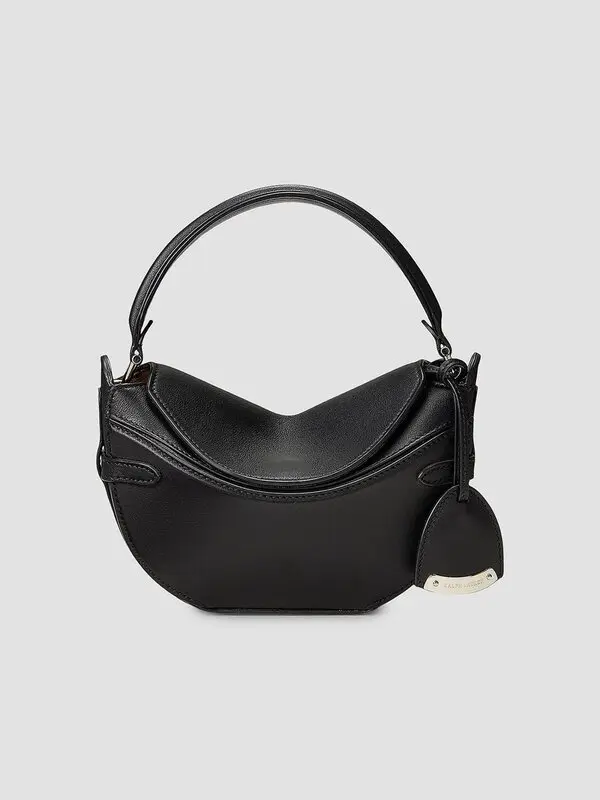 Ralph Lauren Leather Mini Crossbody Bag - Black