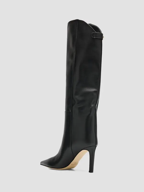 JIMMY CHOO Alizze 85mm Leather Knee-high Boots