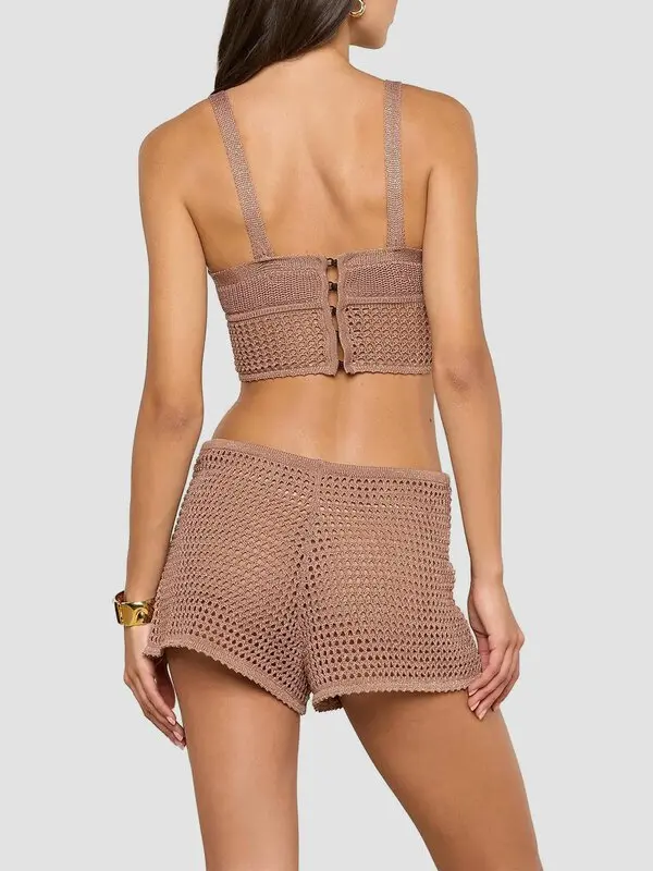 L'Agence Tracy Pointelle-knit Bralette