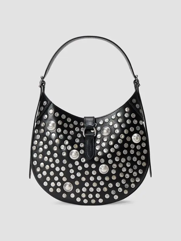 Polo Ralph Lauren Polo Id Stud Small Leather Shoulder Bag