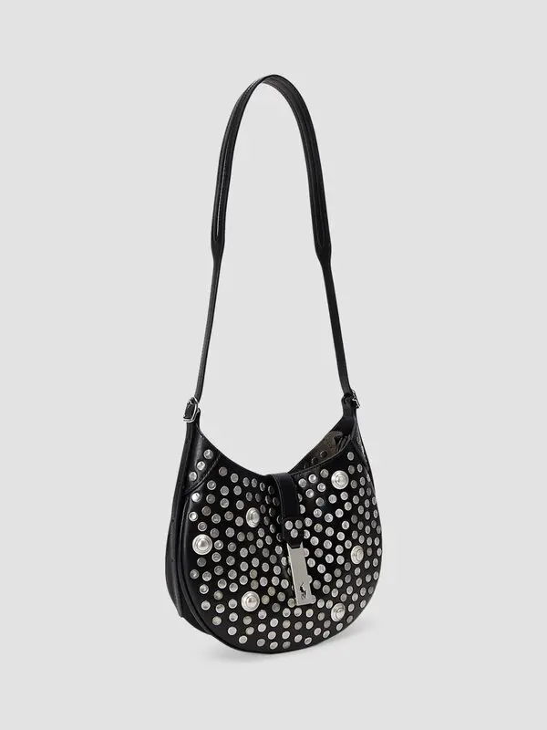 Polo Ralph Lauren Polo Id Stud Small Leather Shoulder Bag