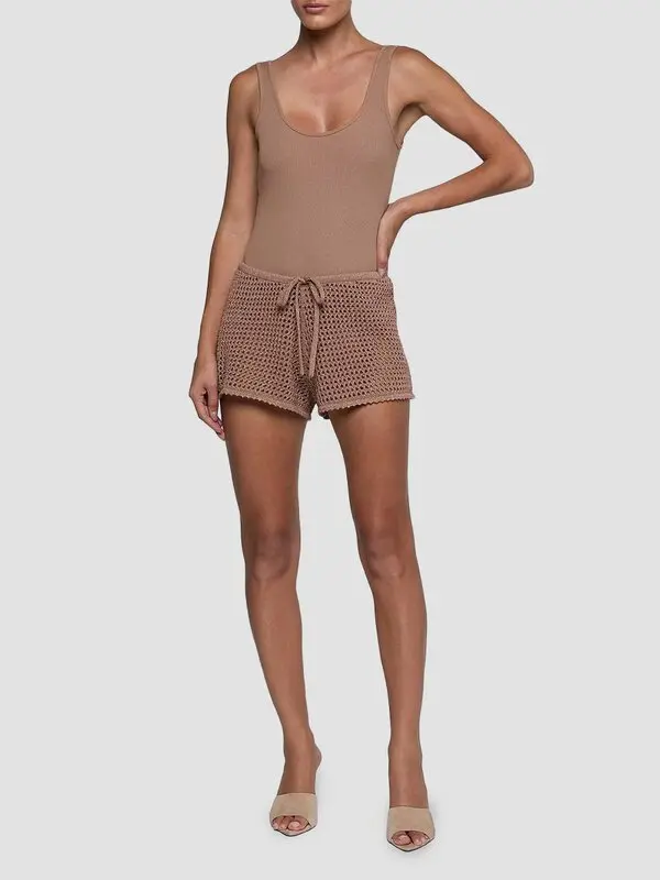 L'Agence Solan Pointelle Shorts