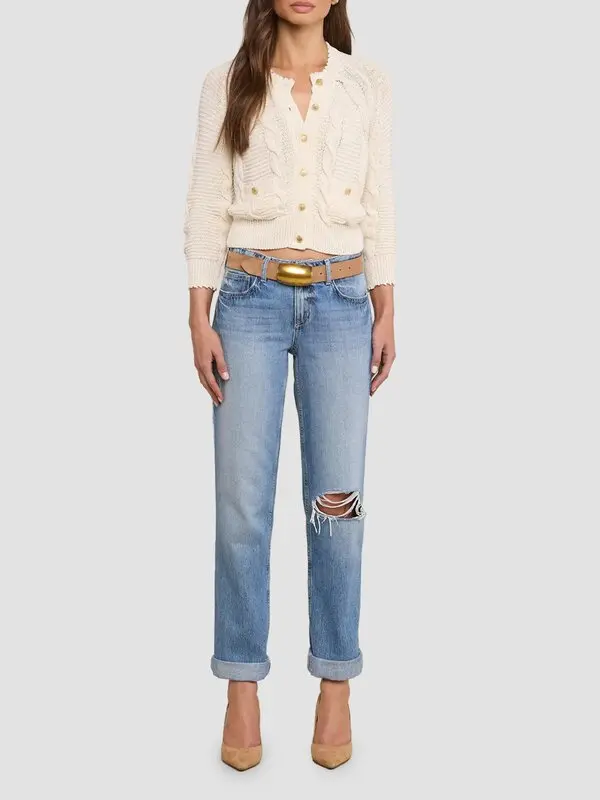 L'Agence Darcy Cable Stitch Cardigan