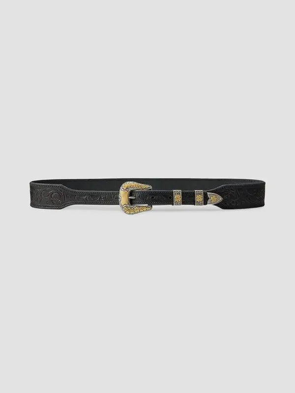 Ralph Lauren Tooled Leather Belt