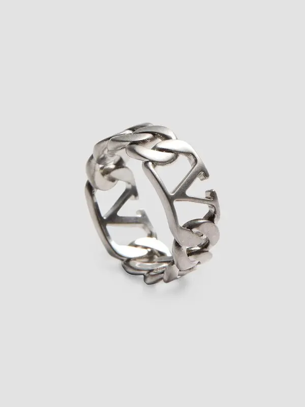 Valentino Garavani Vlogo Signature Metal Ring