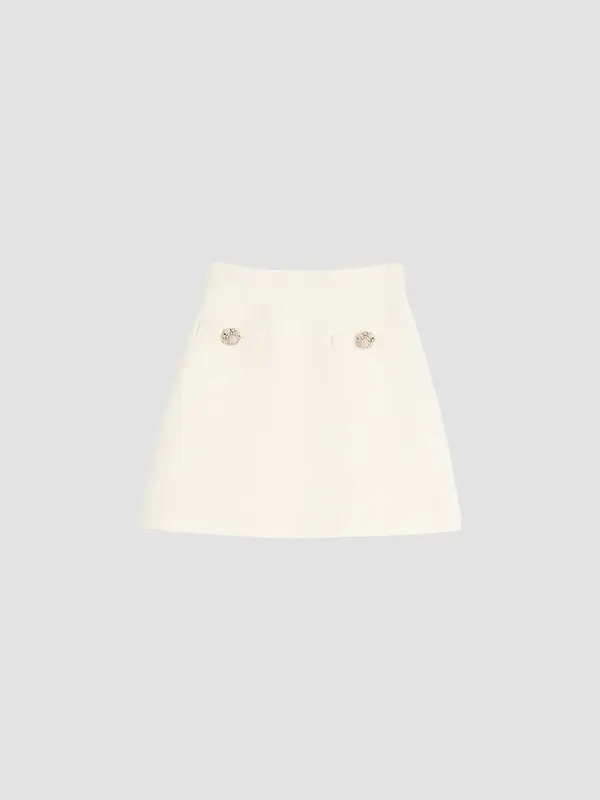 Valentino Garavani Crepe Couture Skirt - Ivory