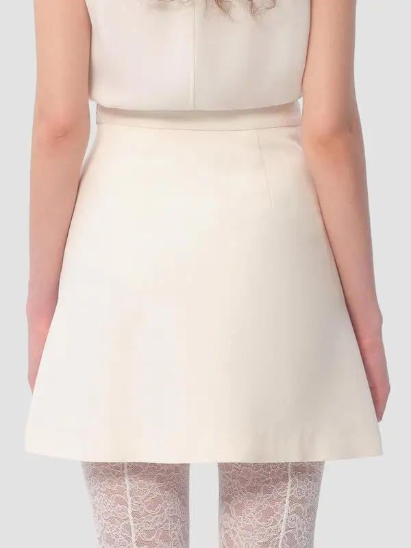 Valentino Garavani Crepe Couture Skirt - Ivory
