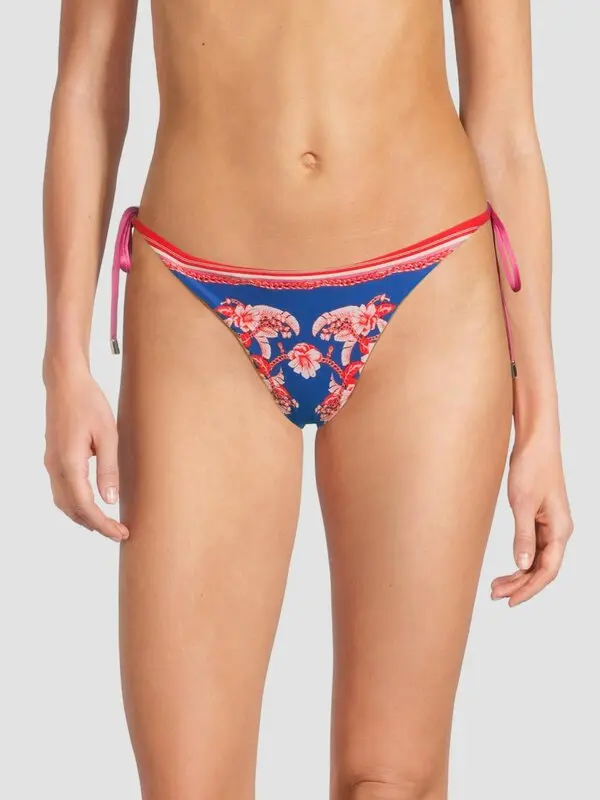 Farm Rio Floral Mixed Scarves Bikini Bottom