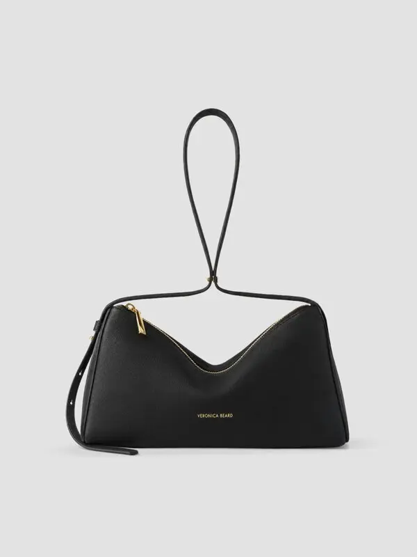 Veronica Beard Prism Leather Shoulder Bag - Black