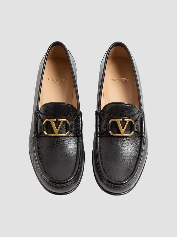Valentino Garavani Vlogo Signature Buffalo Loafers 20mm