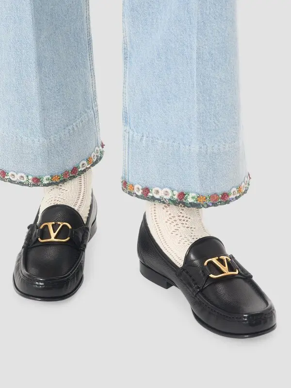 Valentino Garavani Vlogo Signature Buffalo Loafers 20mm