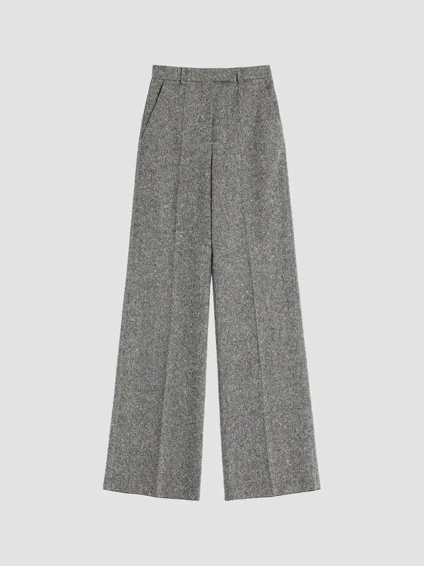 Valentino Garavani Natté Buttoned Weave Pants - Grey