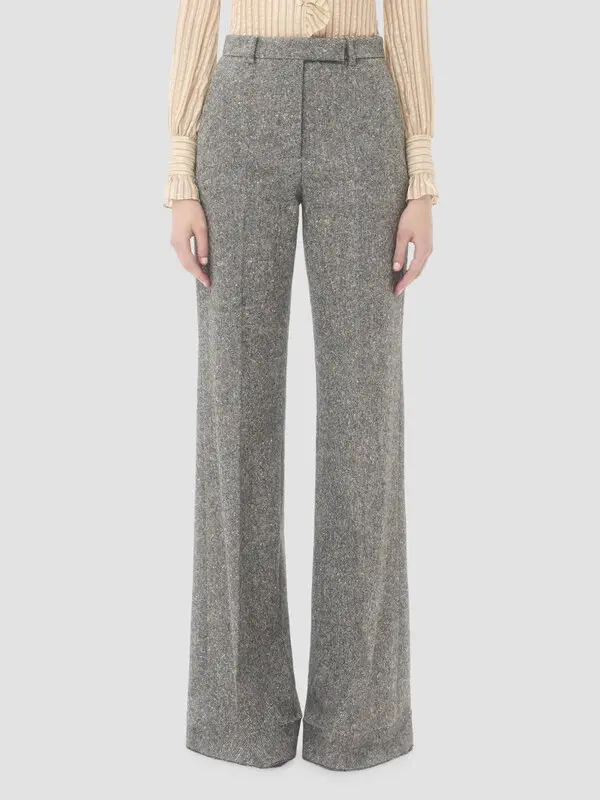 Valentino Garavani Natté Buttoned Weave Pants - Grey